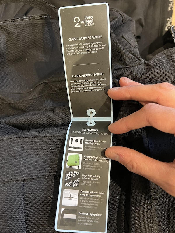 2018 Two Wheel Gear Garment Pannier Bag For Sale