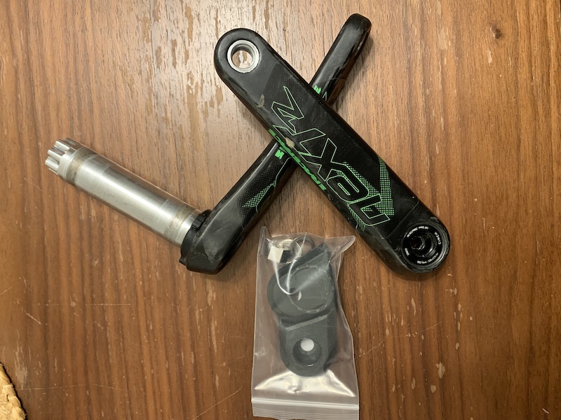 2022 Race Face Next R Carbon Crankset (170mm Green) For Sale