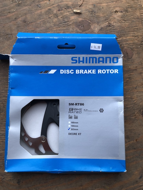 2021 (2) Shimano XT RT86 Disc Rotors - 203mm For Sale