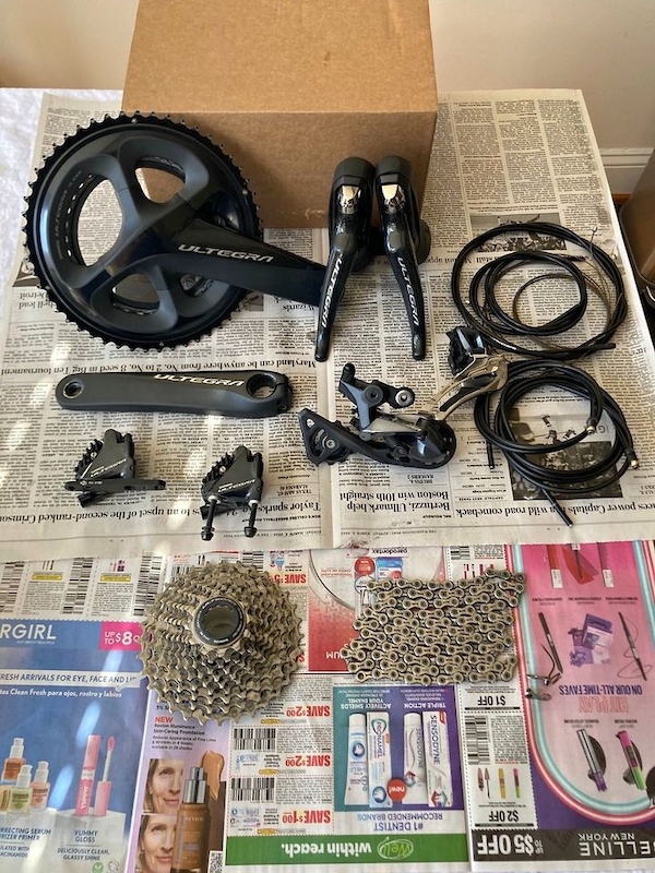 2021 Complete Shimano R8020 Ultegra 11 Speed Hydraulic For Sale