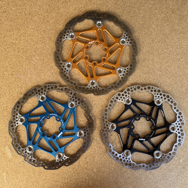 2022 Hope Rotors: 3 x 180mm (orange, blue, black) For Sale