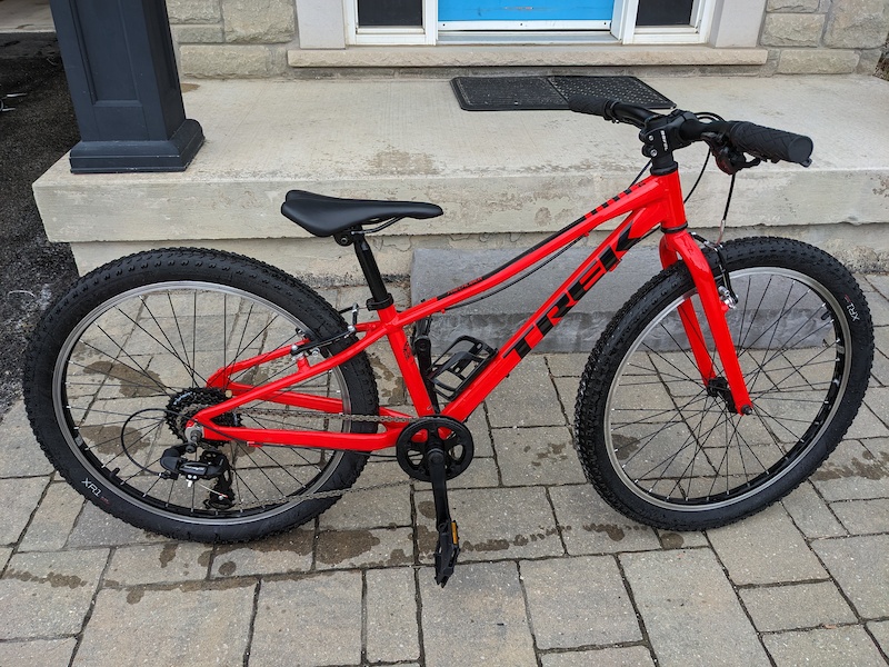 2021 Upgraded Kids Trek Precaliber 24" Mountain Bike (Red) For Sale