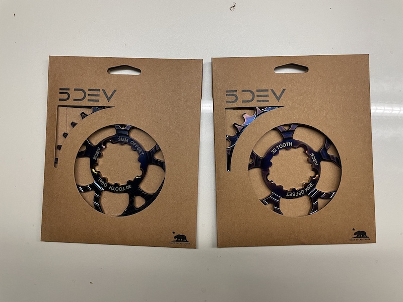 2023 5dev Oil Slick Chain Ring DM New- Oval and Normal For Sale