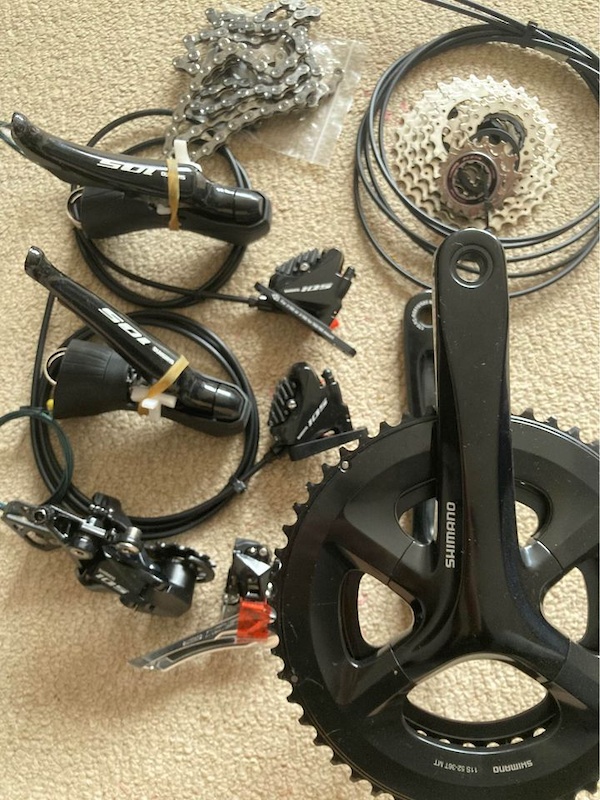 2022 Shimano Hydraulic 105 Complete Groupset For Sale