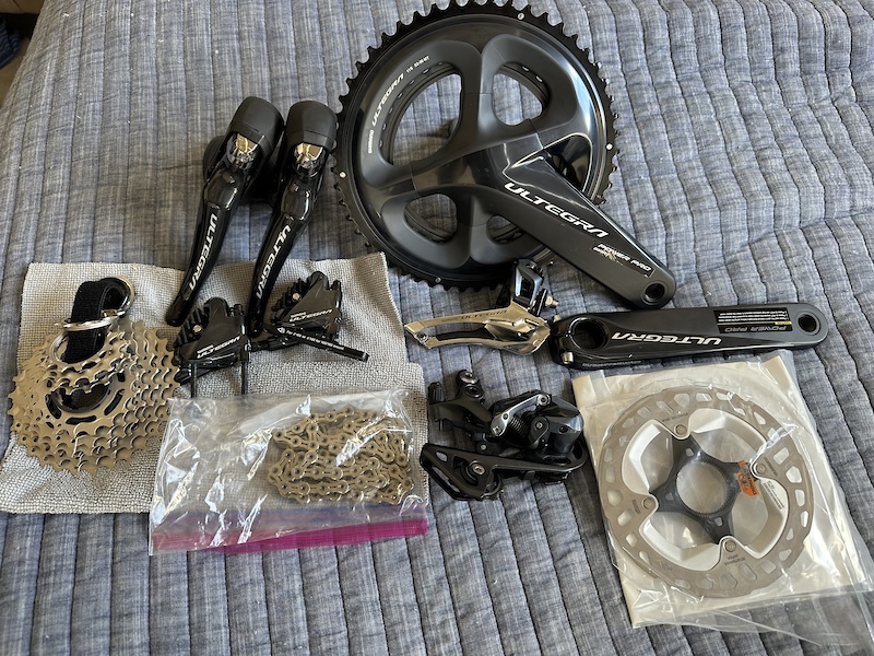 Ultegra r8000 groupset + dual-sided power meter! For Sale