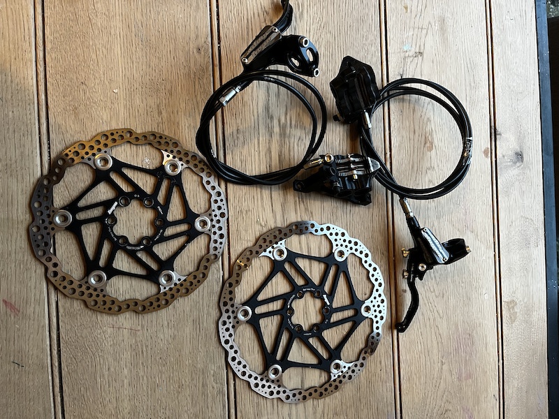 Hope Tech E4 Brakeset with Floating Rotors For Sale