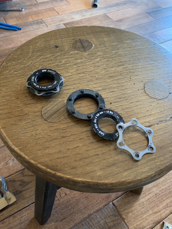 2022 Dt Swiss centerlock to 6 bolt adapters (set of 2) For Sale