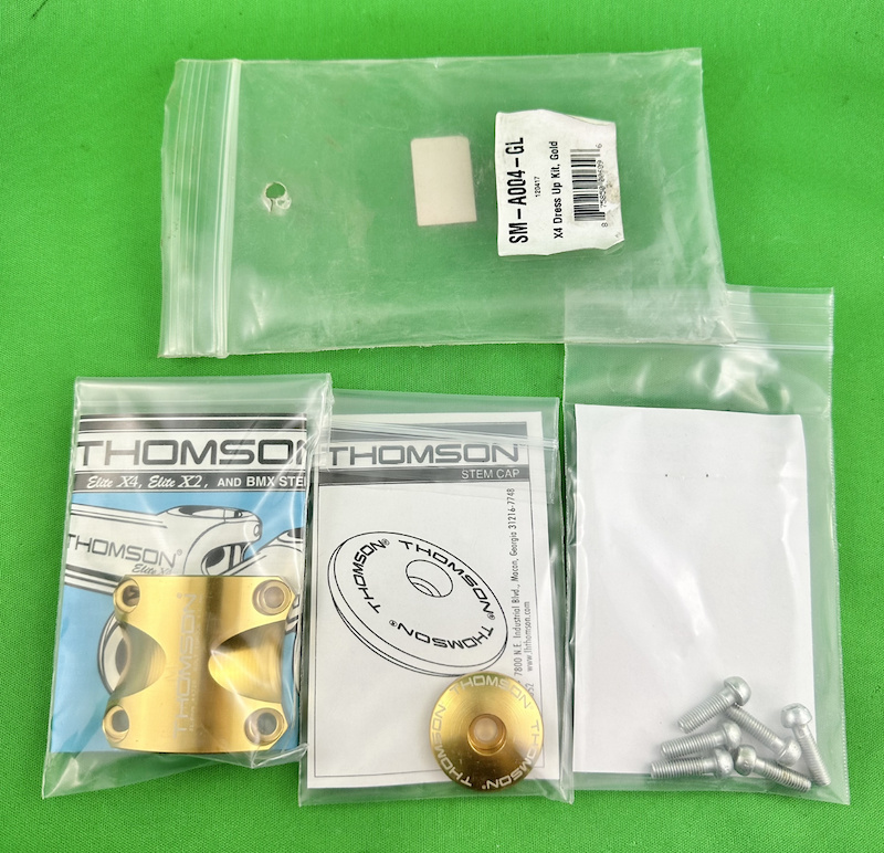 Thomson X4 GOLD Dress Up Kit 31.8mm For Sale