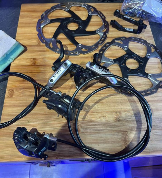 2017 Shimano SLX M675-B & Ice Tech Rotors For Sale