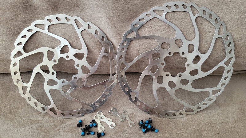2022 Shimano SLX sm-rt66 6-bolt rotors, 203mm and 180mm For Sale