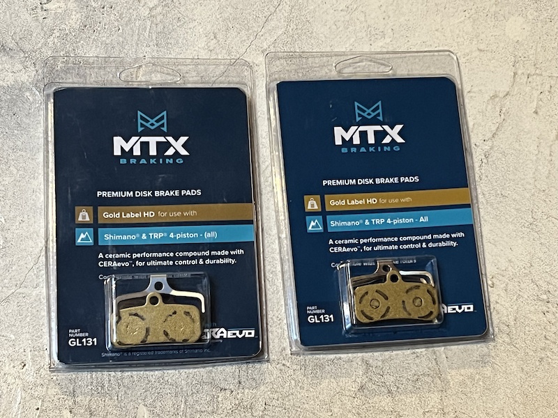 2023 MTX Gold Brake Pads - Shimano 4-piston For Sale