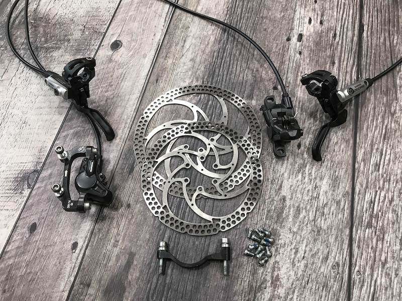 2012 Shimano Deore M615 180/160mm brake kit For Sale