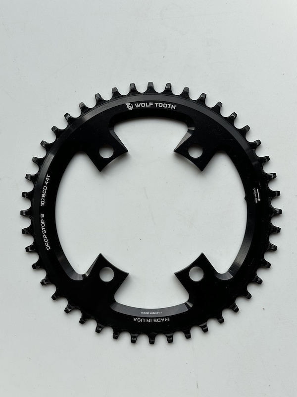 2022 Wolf Tooth 44T Chainring, Drop Stop B, 107BCD for SRAM For Sale