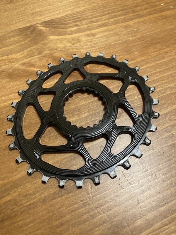 Absolute Black Oval Chainring || 30t || Shimano 12spd For Sale