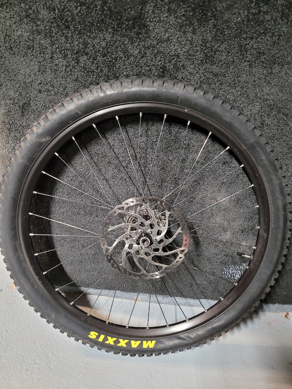 2022 Nukeproof Horizon front wheel w/ rotor and tire For Sale