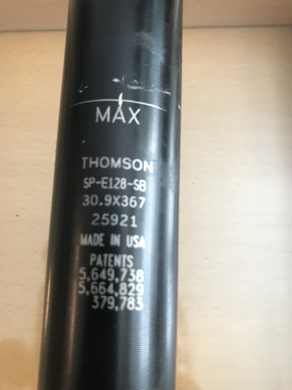 Thomson Elite Set Back Seat post 30.9 x 367 For Sale