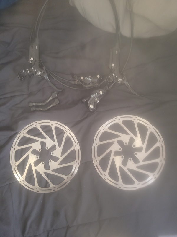 2022 Sram g2 calipers, rotor, and levers (package) For Sale