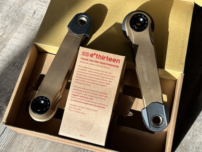 2023 E*thirteen Helix Race E*spec Crank Arms Bronze 155mm For Sale