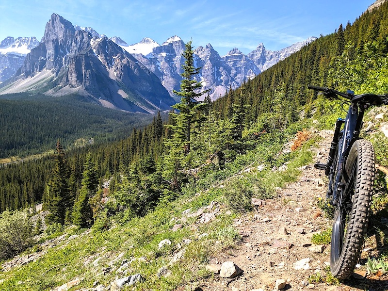 Moraine Lake Highline Trail Mountain Biking Trail Lake Louise AB