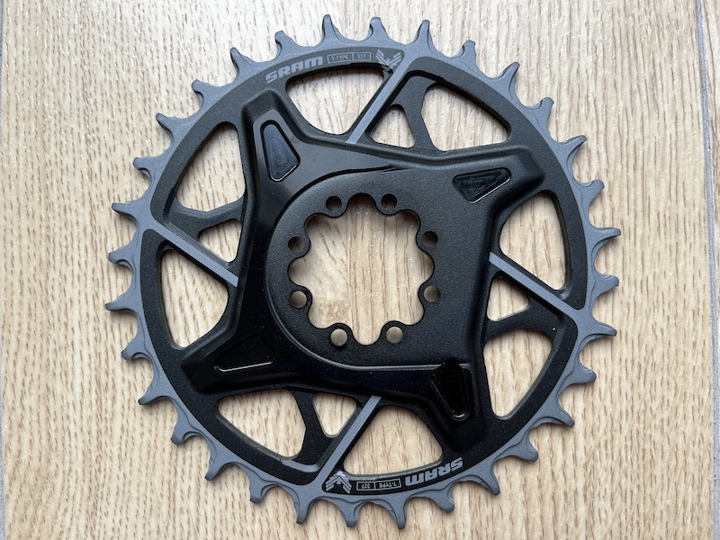 2023 SRAM XO T-Type Transmission 32T Chainring + Bashguards For Sale
