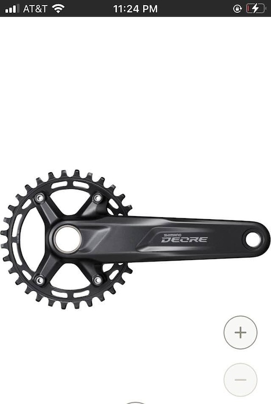 2022 Shimano Deore 32T 175mm crankset with bottom bracket For Sale