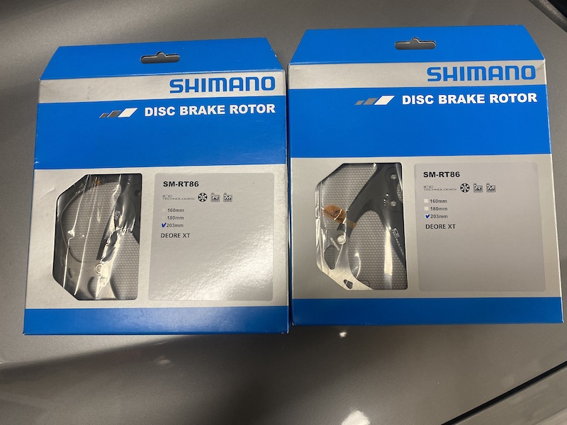 2023 Shimano SM-RT86 Ice 203mm rotors. NEW!! For Sale