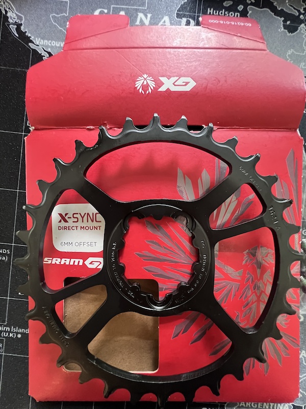 2024 SRAM Eagle 32T Direct Mount Chainring Steel 6mm offset For Sale