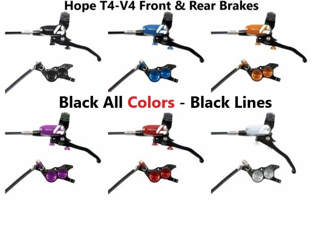 2024 HopeT4-V4 Fr/Re Brakes -Black Or Silver - All Colors For Sale