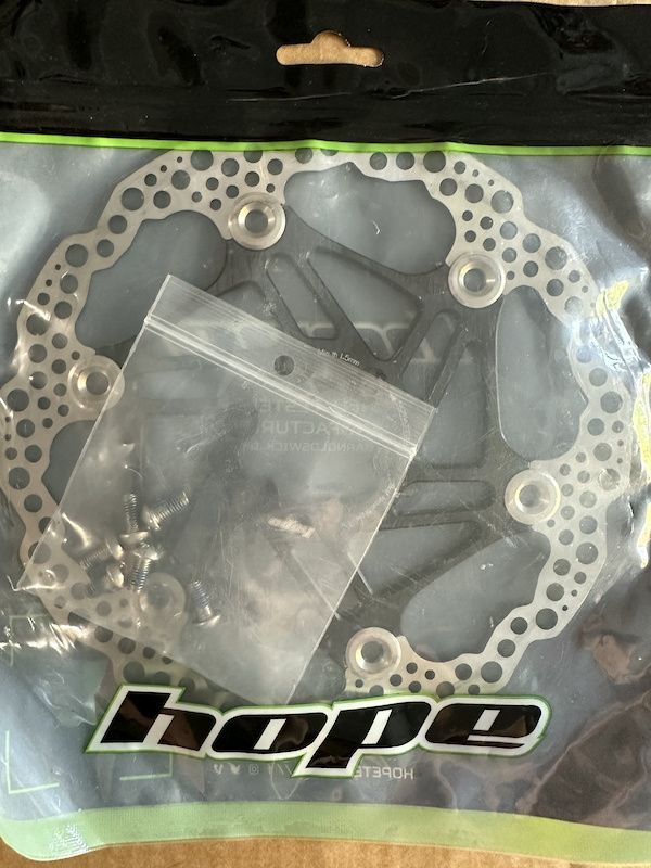 2022 Hope 200mm and 180mm 6 bolt rotor set For Sale