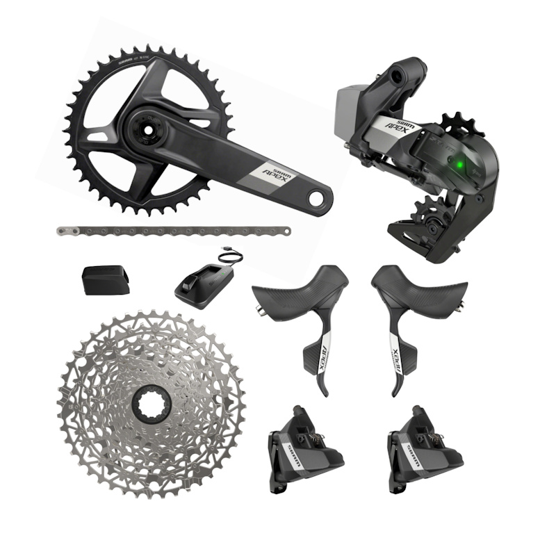 2024 SRAM Apex AXS 44t Drivetrain Kit 170mm Cranks For Sale