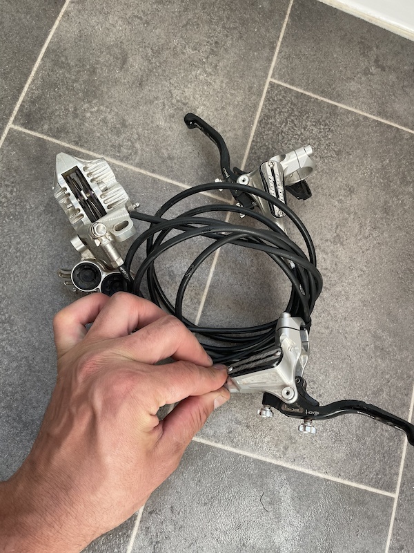 2022 Hope tech 3 v4 brake-set silver For Sale