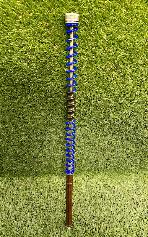 2014 FOX 40 Hybrid Coil/Air Spring Titanium Blue 26/27.5 For Sale