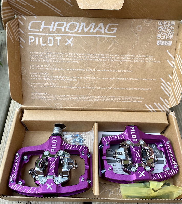 Chromag Pilot SPD pedals Purple For Sale