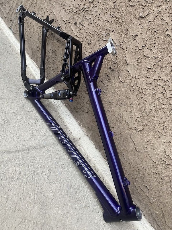 Purple 26in Turner 5 Spot Dual Supension MTB Frame For Sale