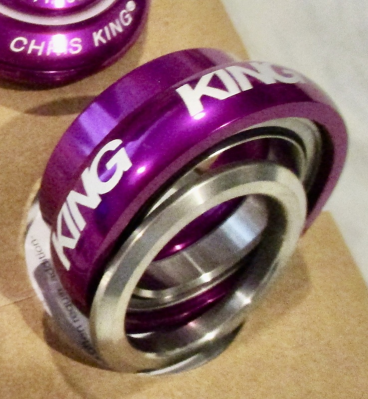 2023 new chris king inset 8 bottom cup headset purple road For Sale