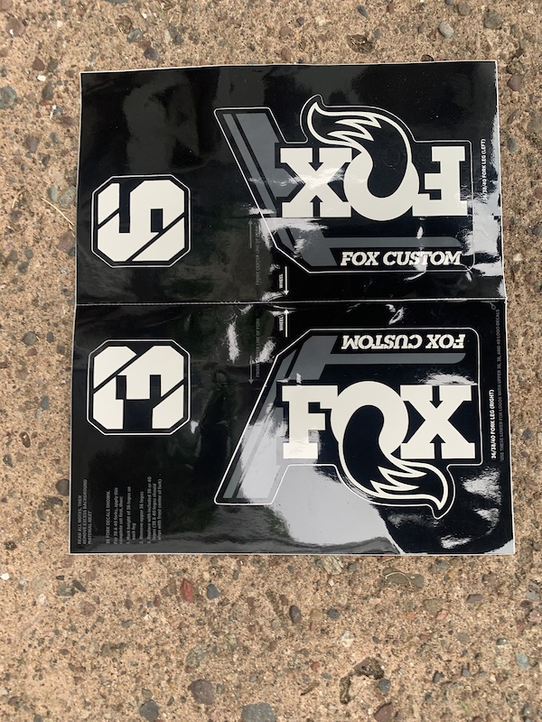 2022 Fox Decal Kit Battleship Grey For Sale