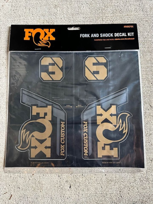2023 Fox Shock Decals For Sale