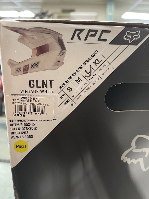 2023 Fox RPC Vintage White MIPS Large For Sale