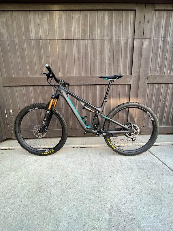 2022 Yeti SB120 Turq Series T1 GX/XO1 Raw Carbon Large For Sale