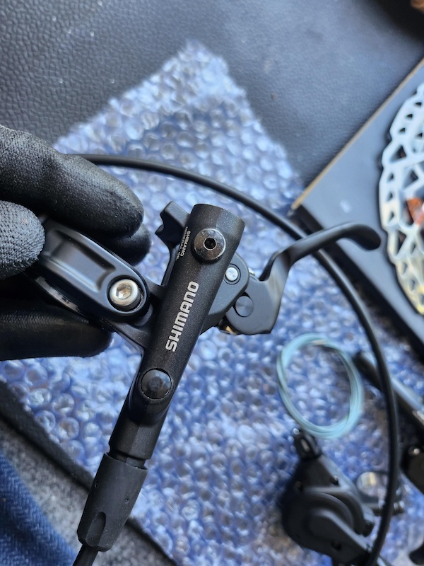 2023 Shimano Deore BR M6120 4 piston brake set with rotors For Sale