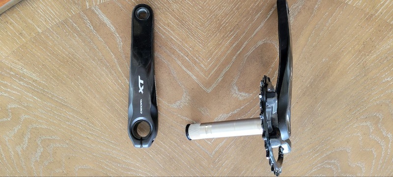 2022 Shimano M8000-B (XT) cranks with 1up 32T chrainring For Sale