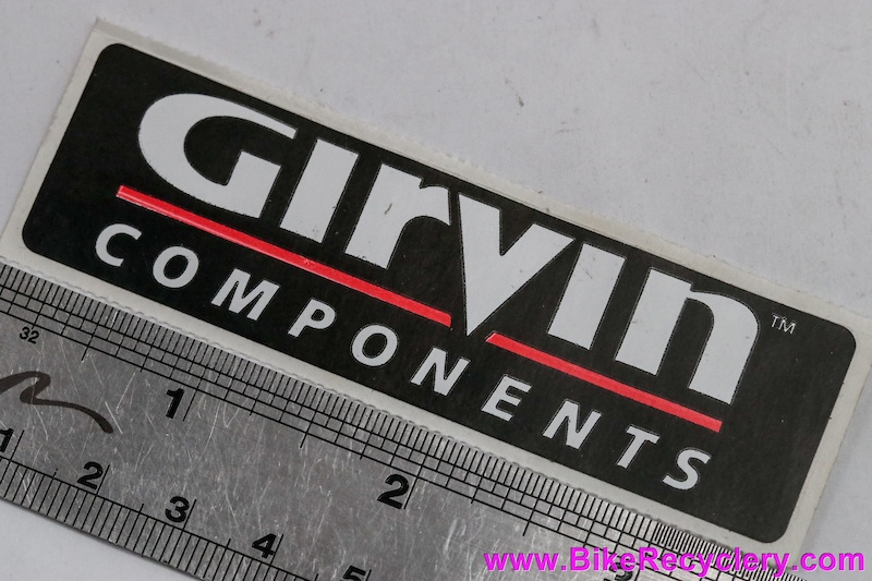 Girvin Components Fork Decal / Sticker: 1990's -3.5x1 For Sale