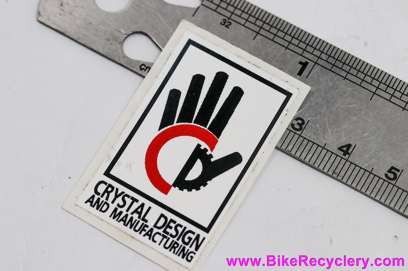 Crystal Design Decal / Sticker: 1990's Vintage For Sale