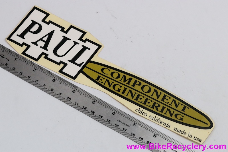 1990's Paul Component Sticker/Decal: Large (RARE!) For Sale