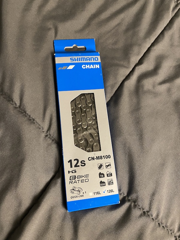Shimano CN-M8100 XT 12 speed chain 126 links BRAND NEW For Sale