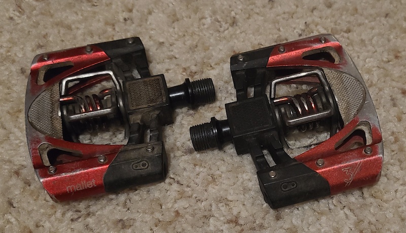 CrankBrothers Mallet 3 DH Red w/ cleats For Sale