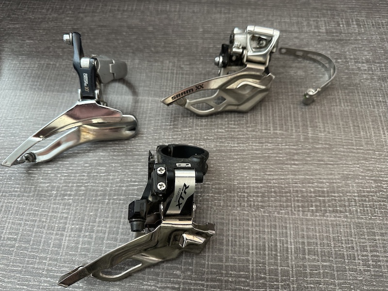 Front derailleurs Shimano XT, Shimano XTR, Sram XX For Sale