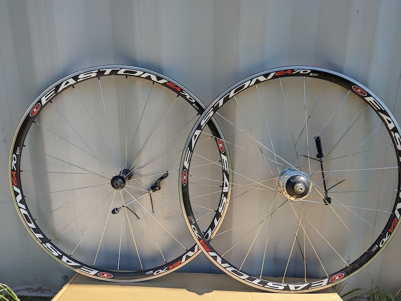 2014 Easton EA70 wheelset w/ Powertap sl+ rear hub For Sale