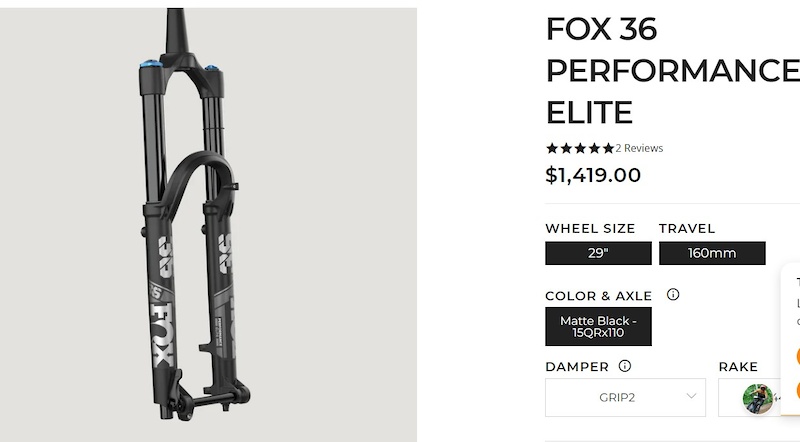 2021 Fox 36 Performance Elite - Grip2 For Sale