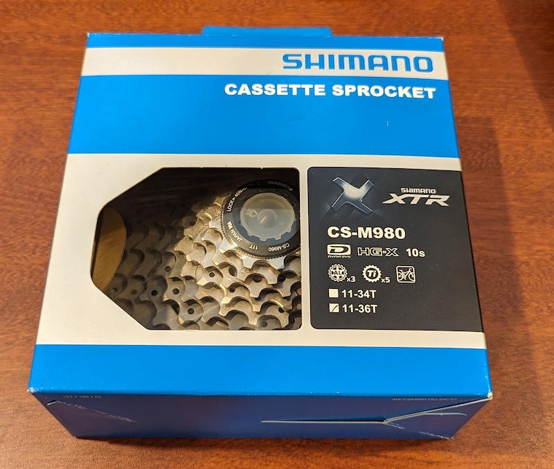 Shimano XTR CS-M980 10 spd cassette 11-36T For Sale